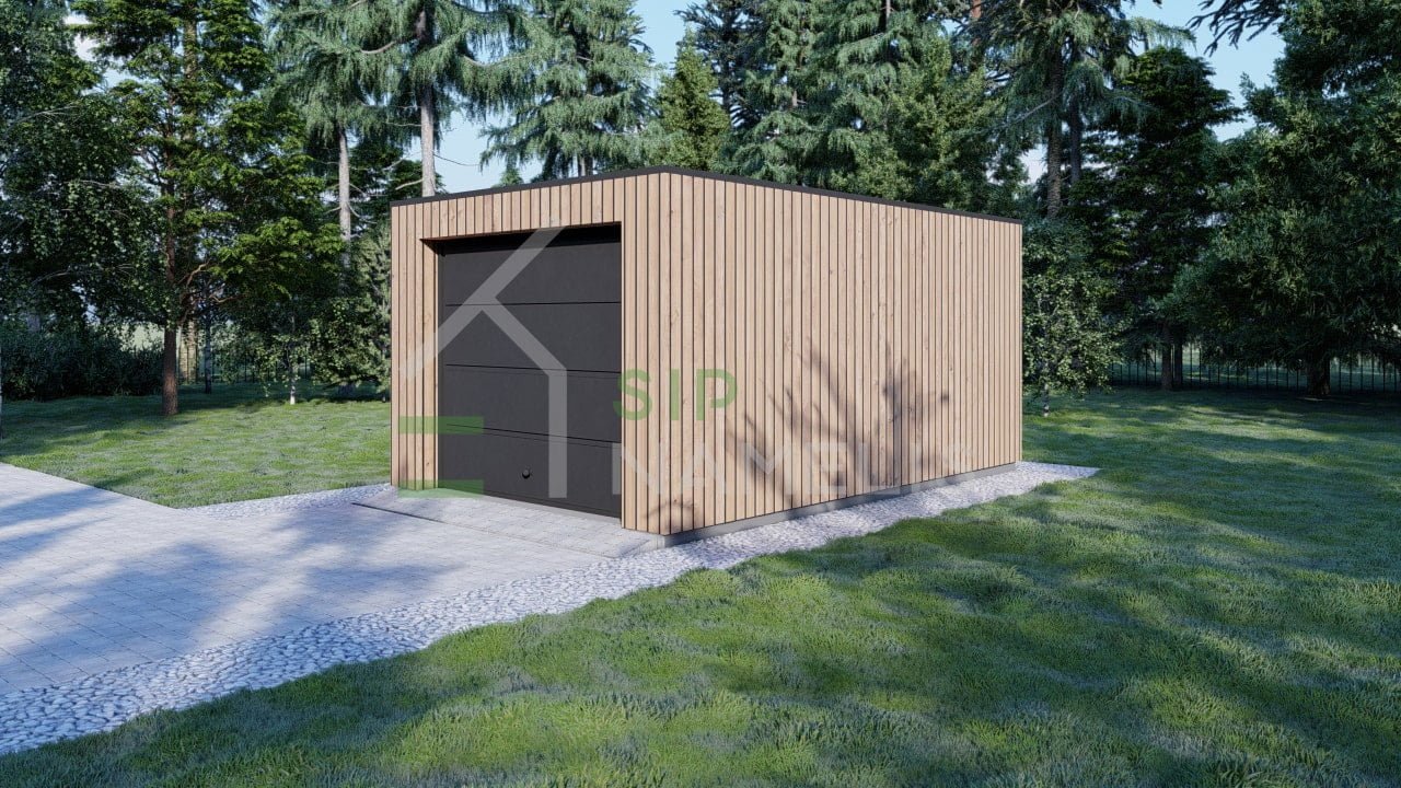 SIP Insulated Garage Dendron 15m² | SipHouse.ie