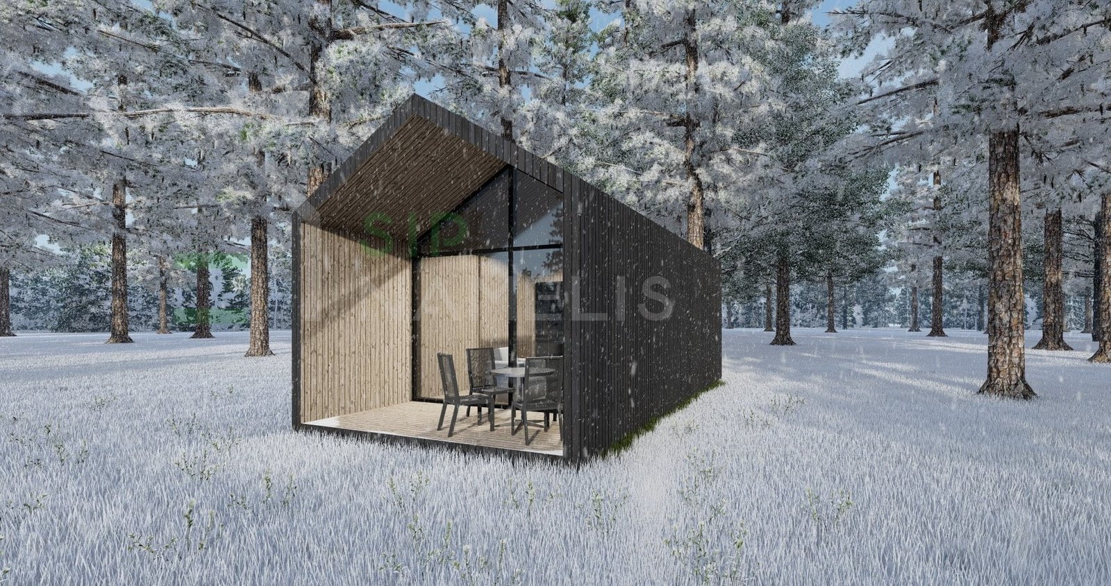 Insulated Modular House Tripoli 7.8x4.2 m, 29m² | SipHouse.ie