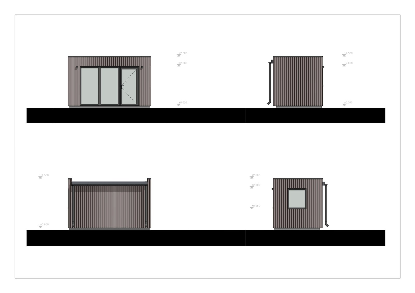 Mobile Portable Garden House Augsburg 9 m² (Assembled) | SipHouse.ie