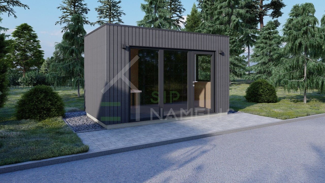 Mobile Portable Garden House Augsburg 9 m² (Assembled) | SipHouse.ie