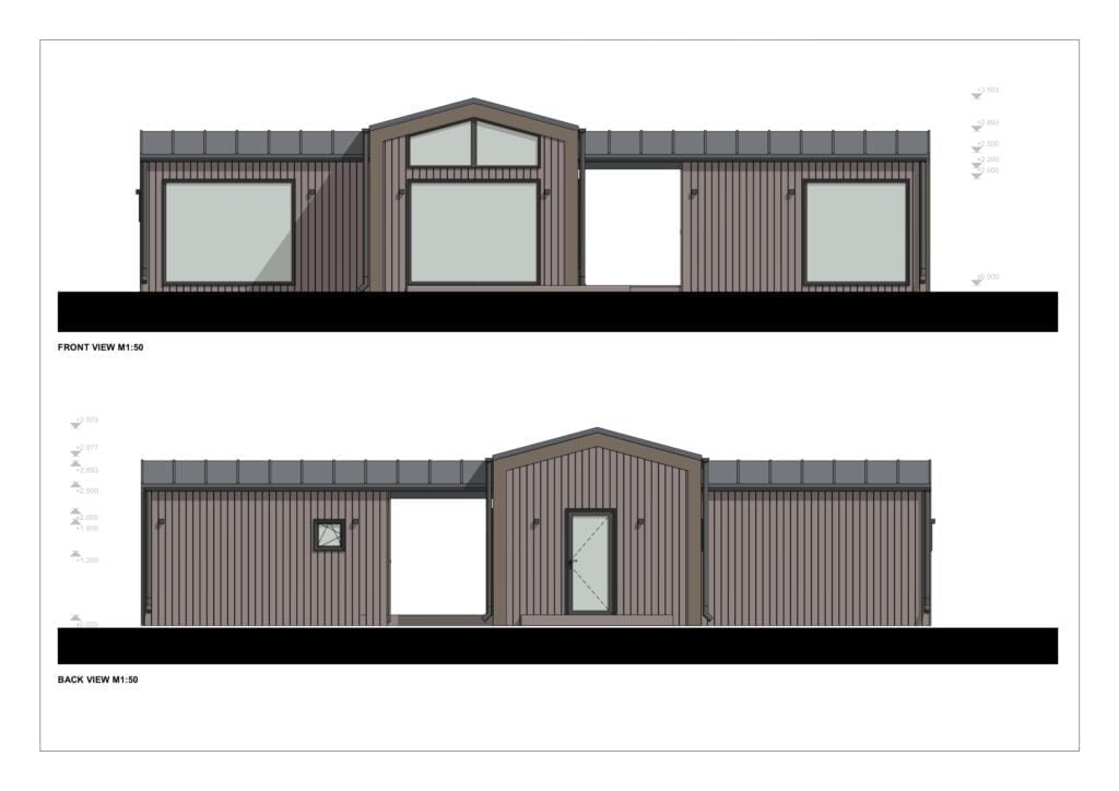 Modular House + Sauna Romulus 50m² | SipHouse.ie