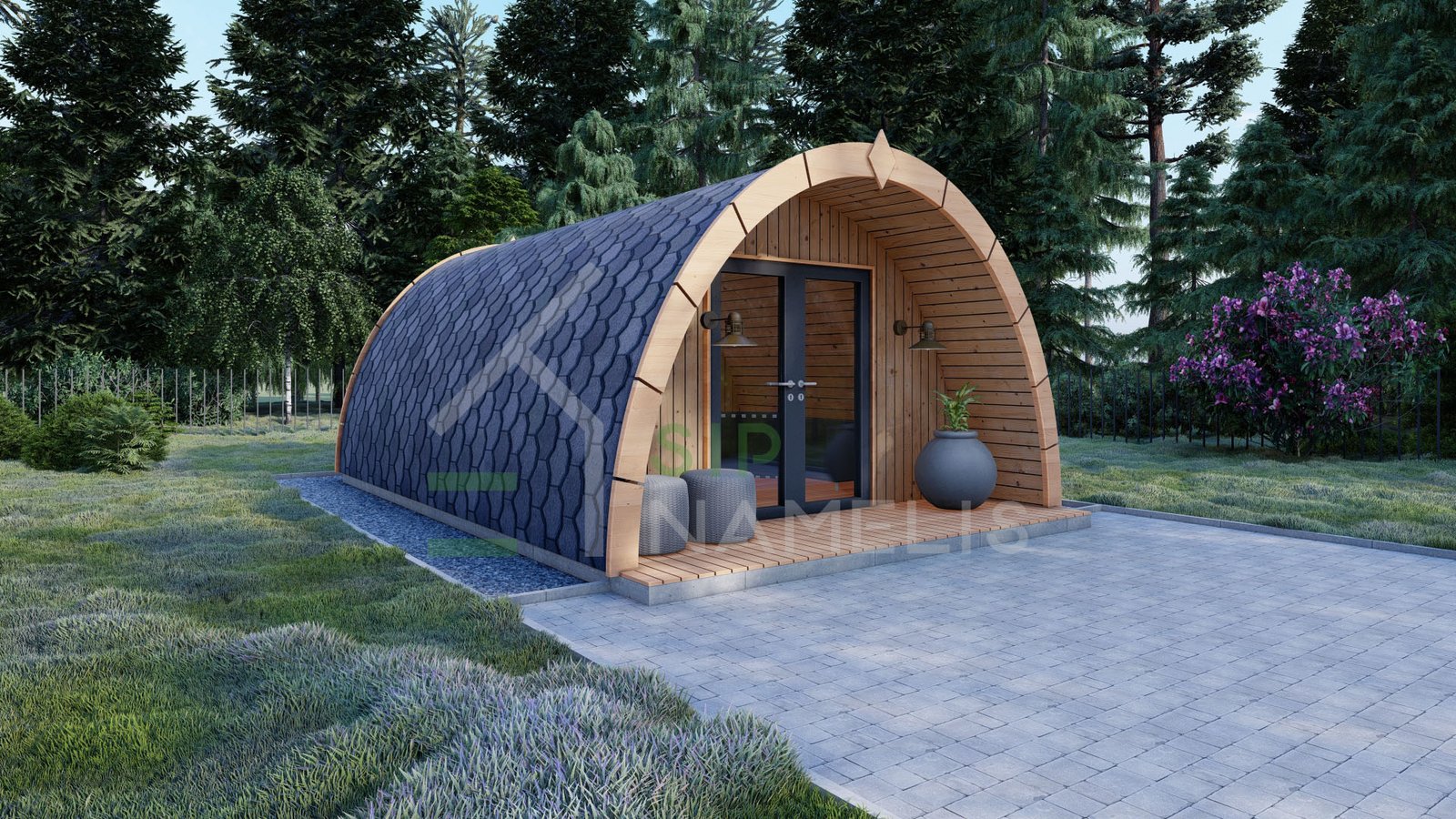 Glamping Pod Eagle 44mm, 4x6, 24 m² | SipHouse.ie