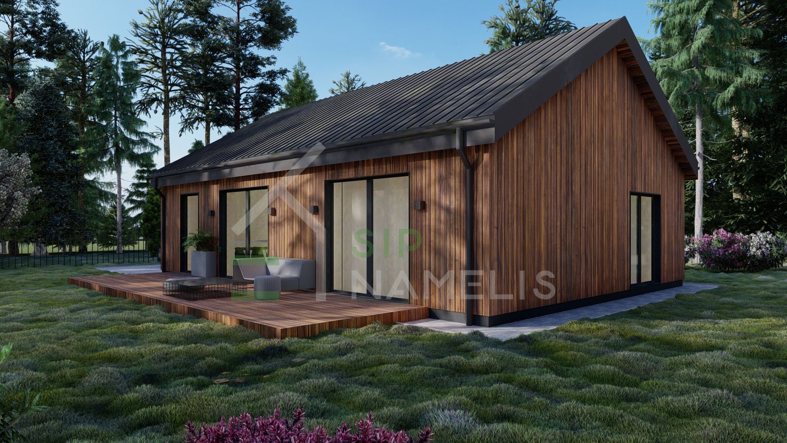 Prefab Bungalow Gambell, 93 m² | SipHouse.ie
